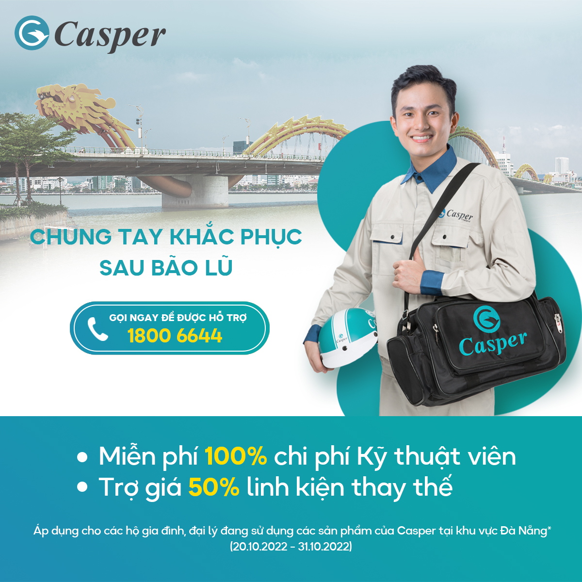 Casper chung tay khắc phục hậu quả sau lũ - Casper Electric Vietnam